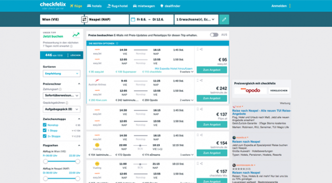 checkfelix Dealfinder – Die besten Reiseangebote für deinen Traumurlaub